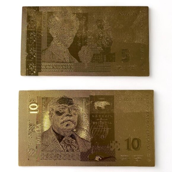 Other | 24kt 9999 Gold Bank Note Set Limited Edition Rare Banknote 2pc ...